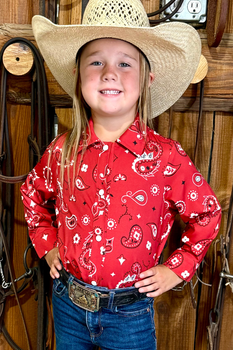 Bandana Babe Button Up Kids – Sterling Kreek