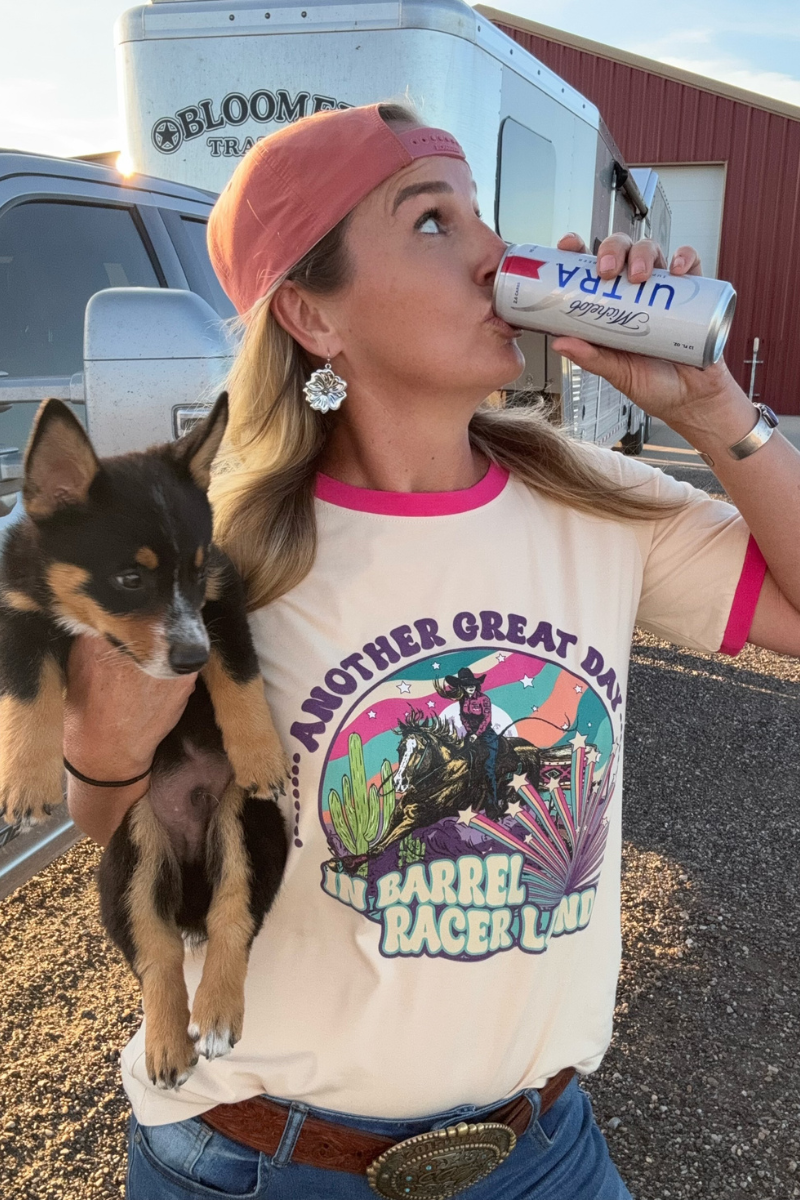 Barrel Racer Land Ringer Tee – Sterling Kreek