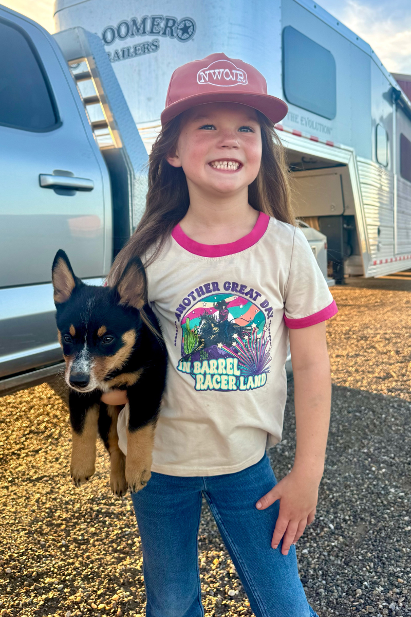 Barrel Racer Land Ringer Tee Kids – Sterling Kreek