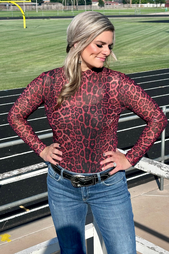 Sideline Spirit Maroon Mesh Top – Sterling Kreek