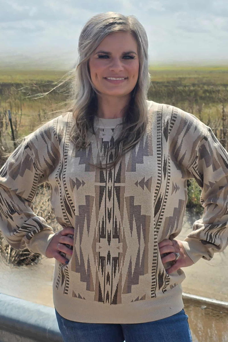 Wyoming Aztec Sweater – Sterling Kreek